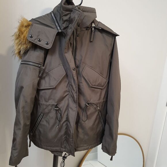 S13 | Jackets & Coats | S3 New Yorkpuffer Coat Womens Faux Fur Trim ...